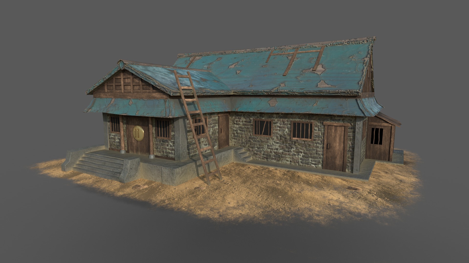 ArtStation - Old Chinese House - Game Ready