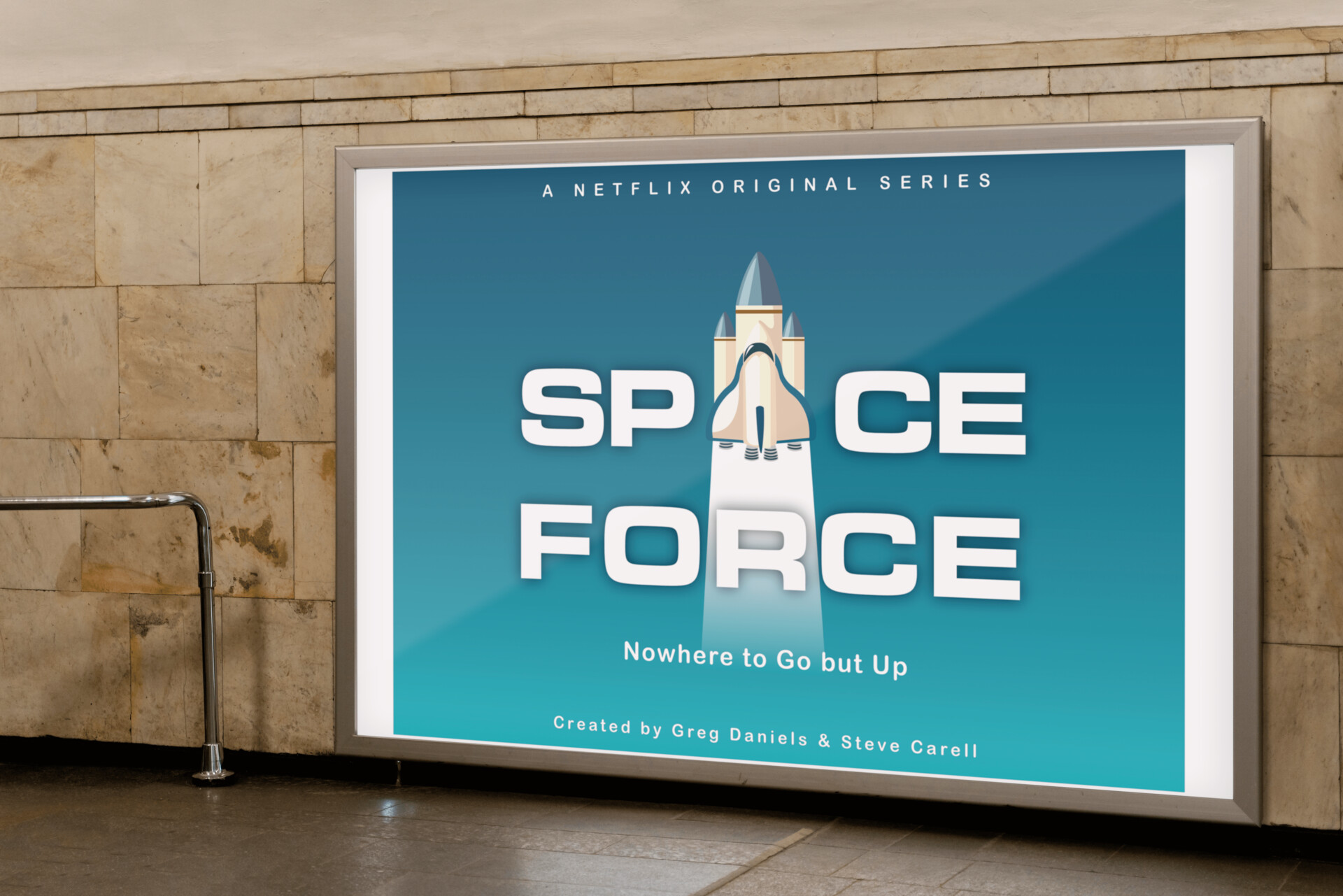 ArtStation - MINIMALIST MOVIE POSTER DESIGN - SPACE FORCE