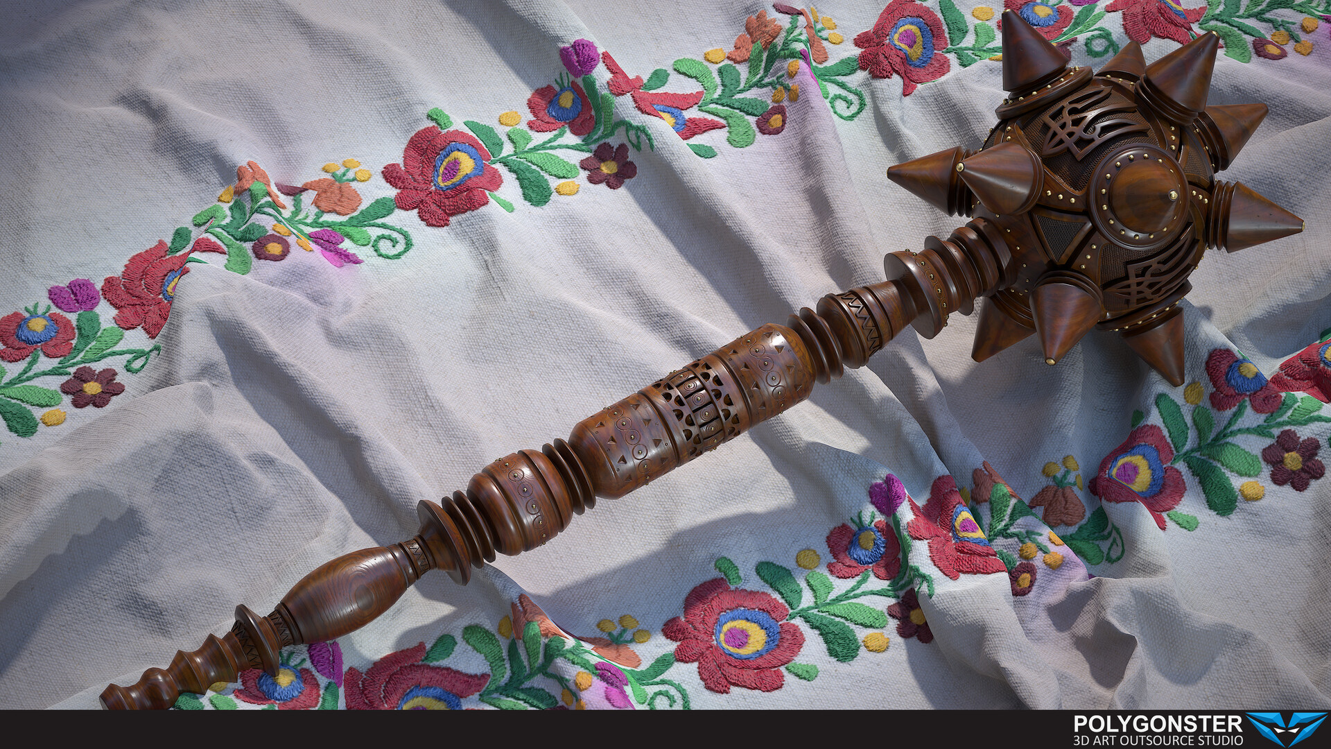 Polygonster Studio - Ukrainian Mace