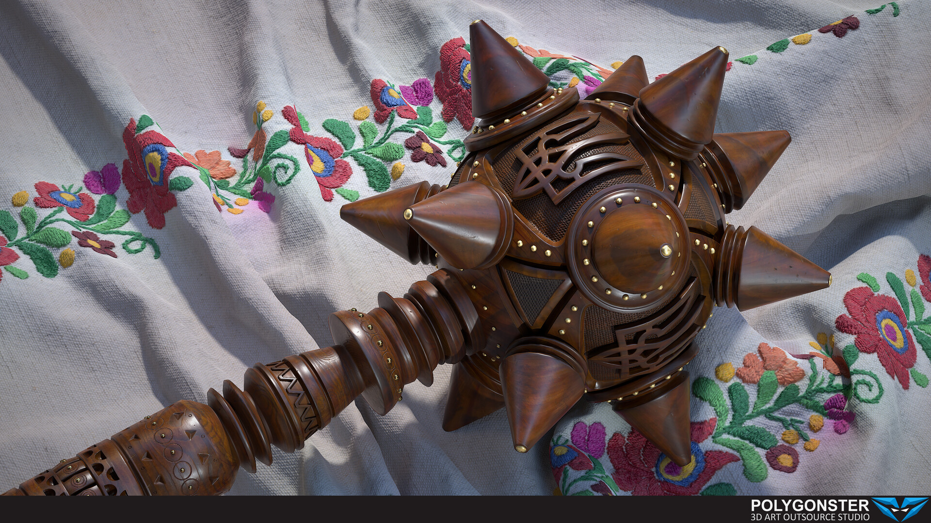 Polygonster Studio - Ukrainian Mace