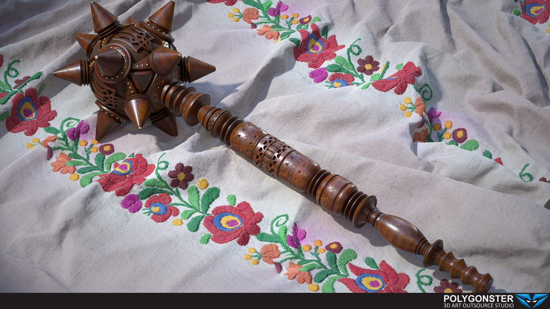 Polygonster Studio - Ukrainian Mace
