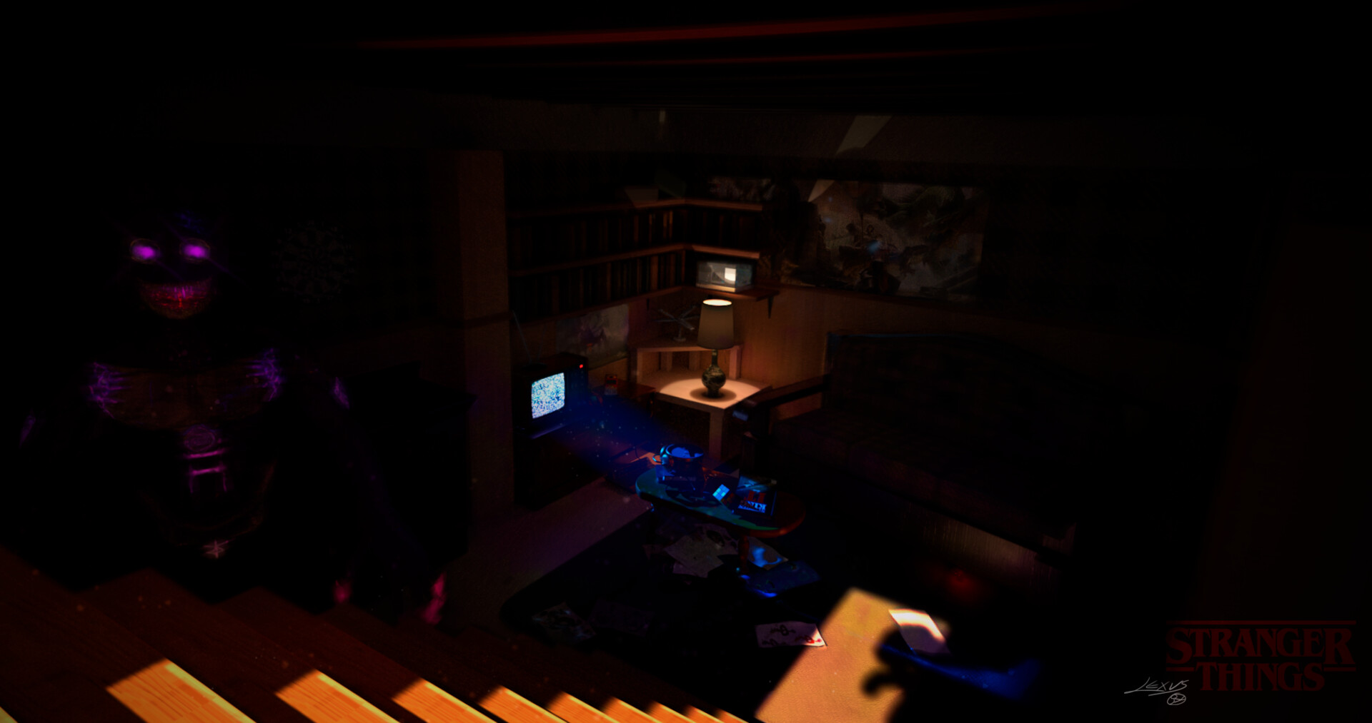 ArtStation - Mike's Basement (Stranger Things)