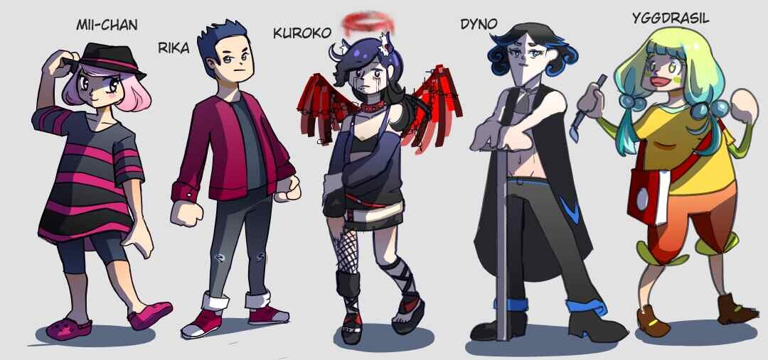 ArtStation - the rising sun, falling waves main human characters ...