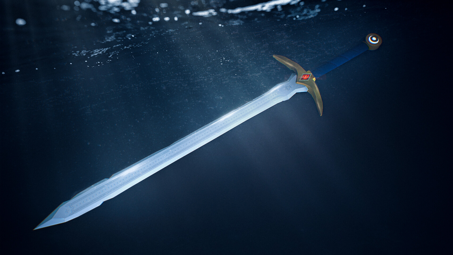 ArtStation - Hand-painted sword