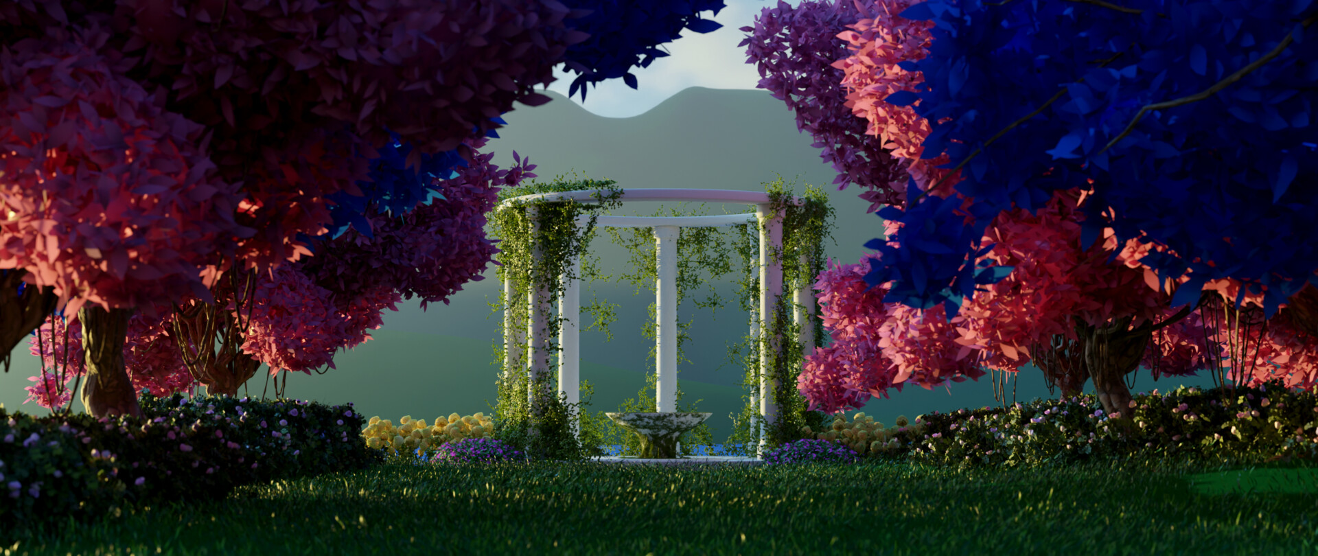 ArtStation - Stylized Lake Scene