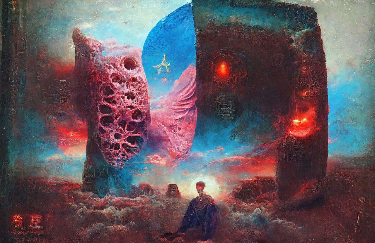 ArtStation - Beksinski inspired ai generated artwork