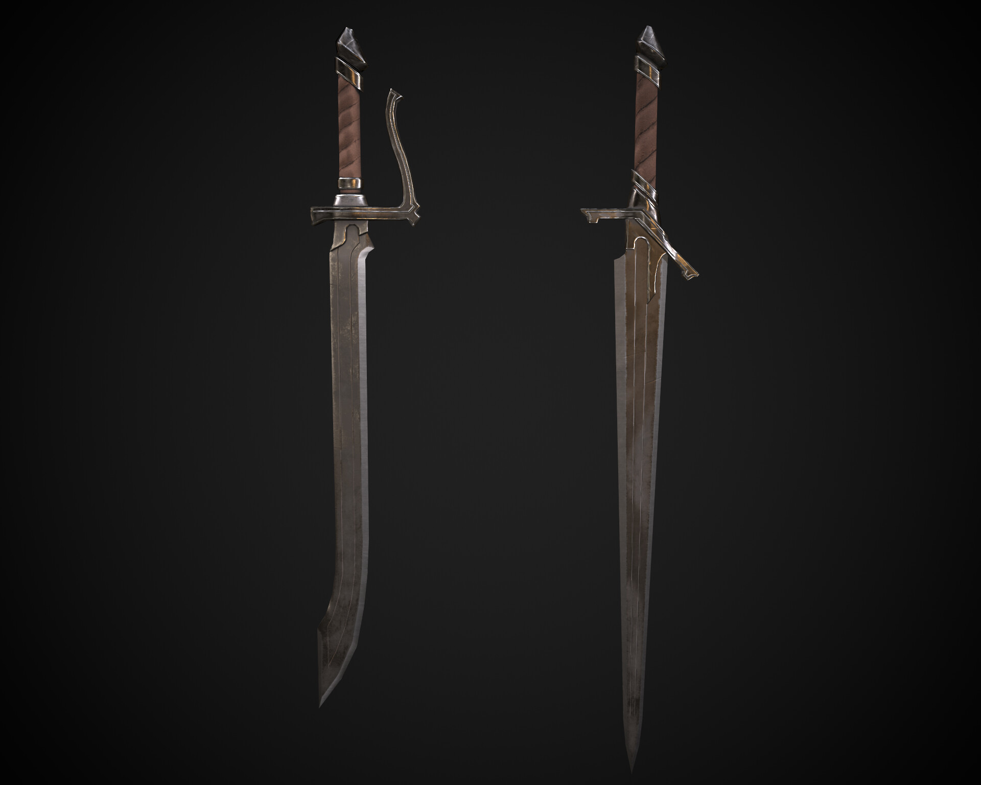 Mike Irons - TESR: Skywind | Steel Broadsword + Steel Sabre