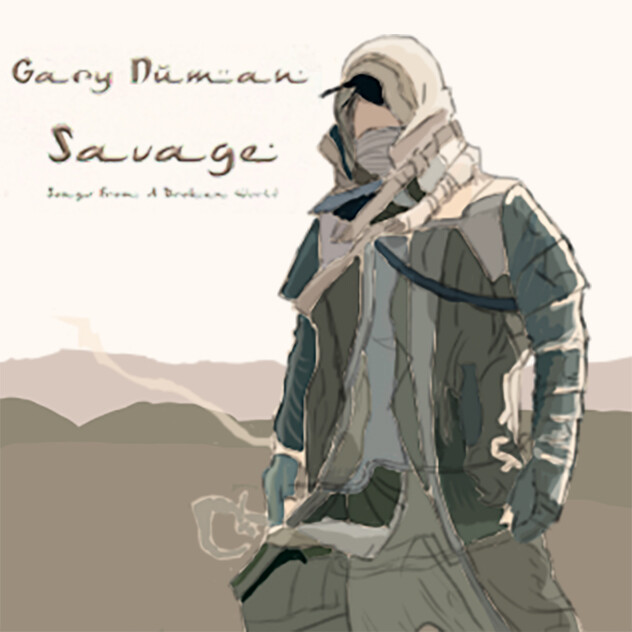 ArtStation - Gary Numan Savage Album Cover