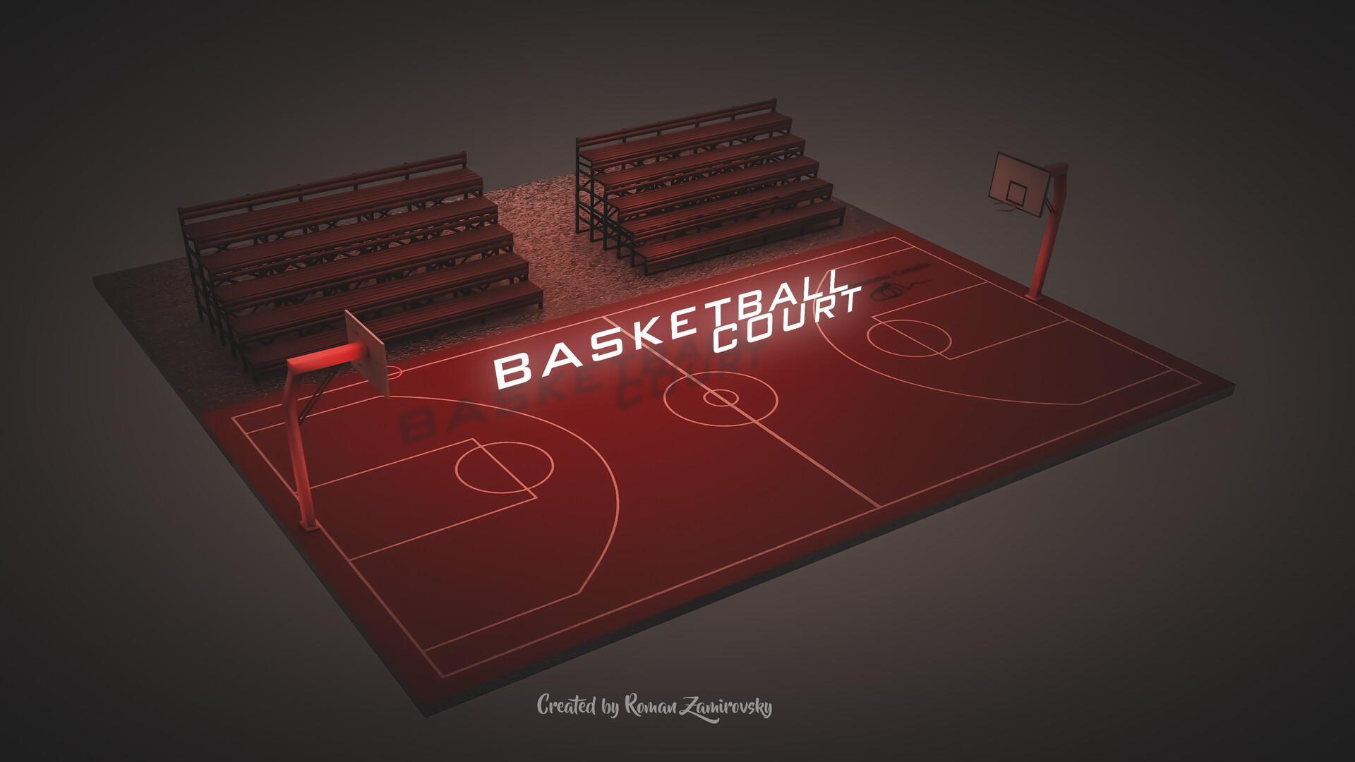 ArtStation - basketball court