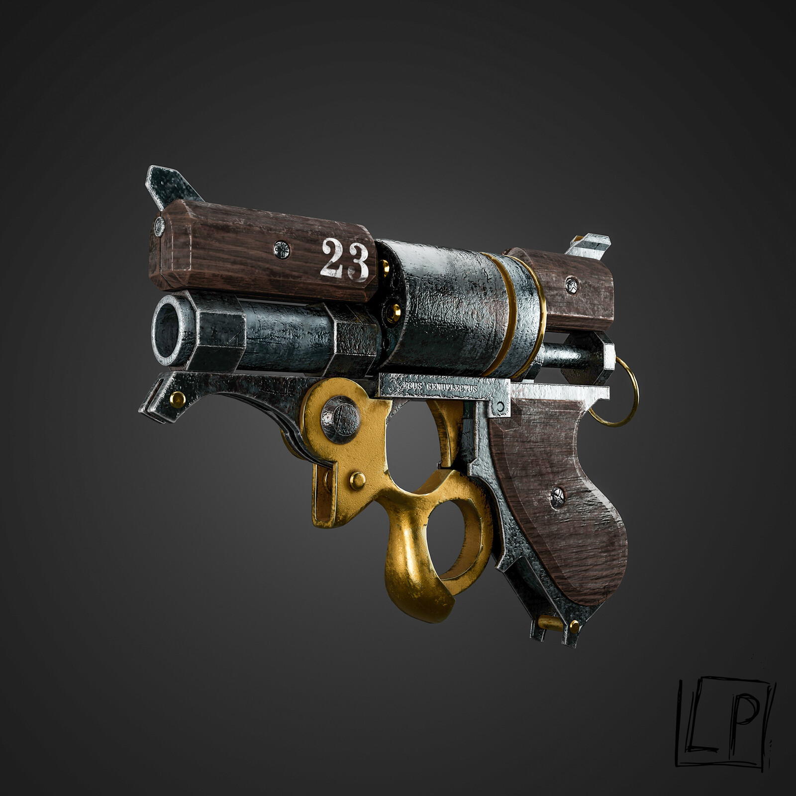 Leop - Steampunk Revolver
