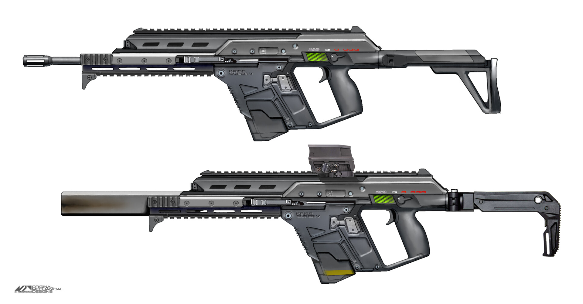 ArtStation - KRISS Vector ARC (Assault Rifle Caliber)