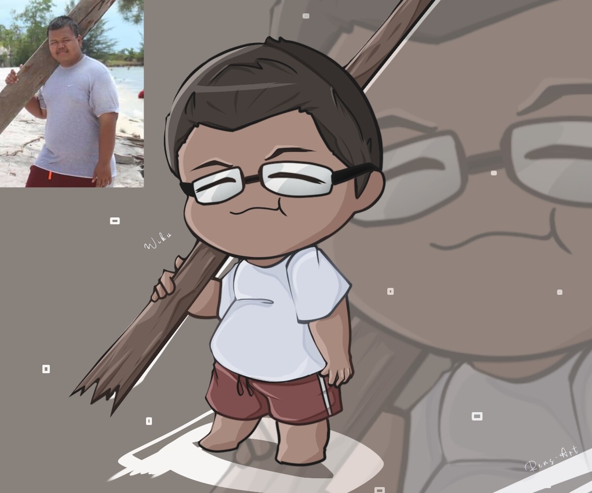 ArtStation - Portrait to chibi illustration