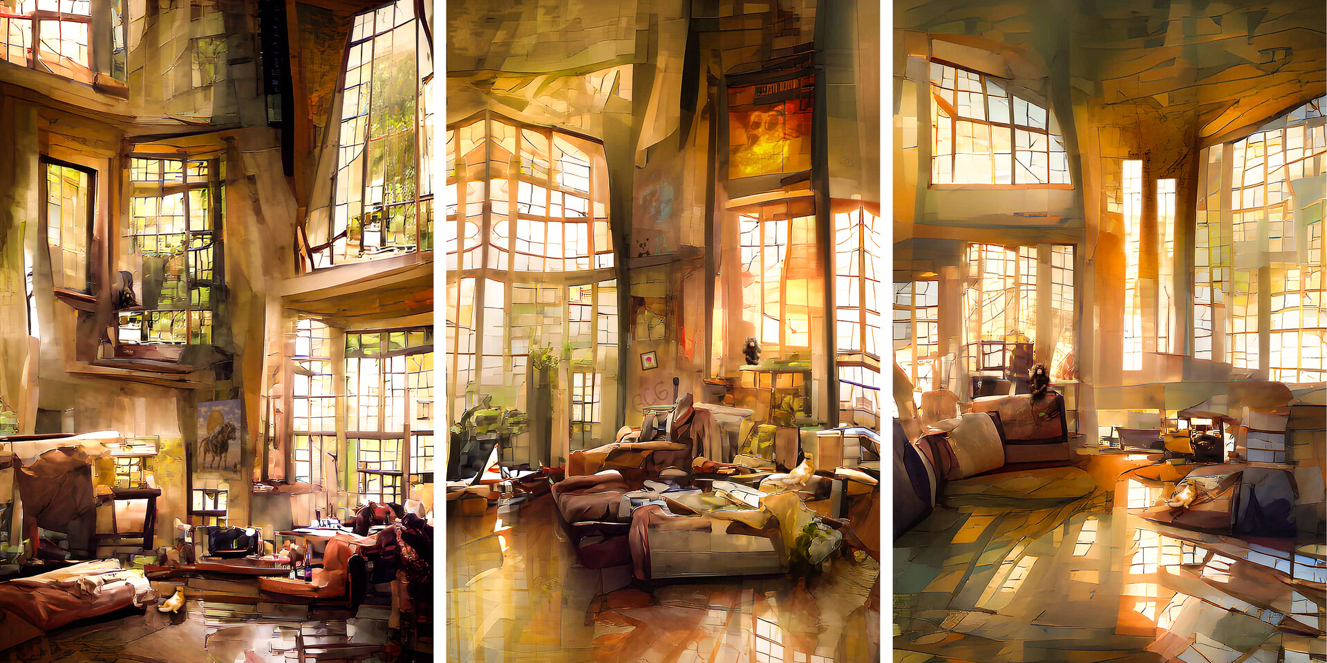 ArtStation - The sun house, or the "degen cave", if you will it