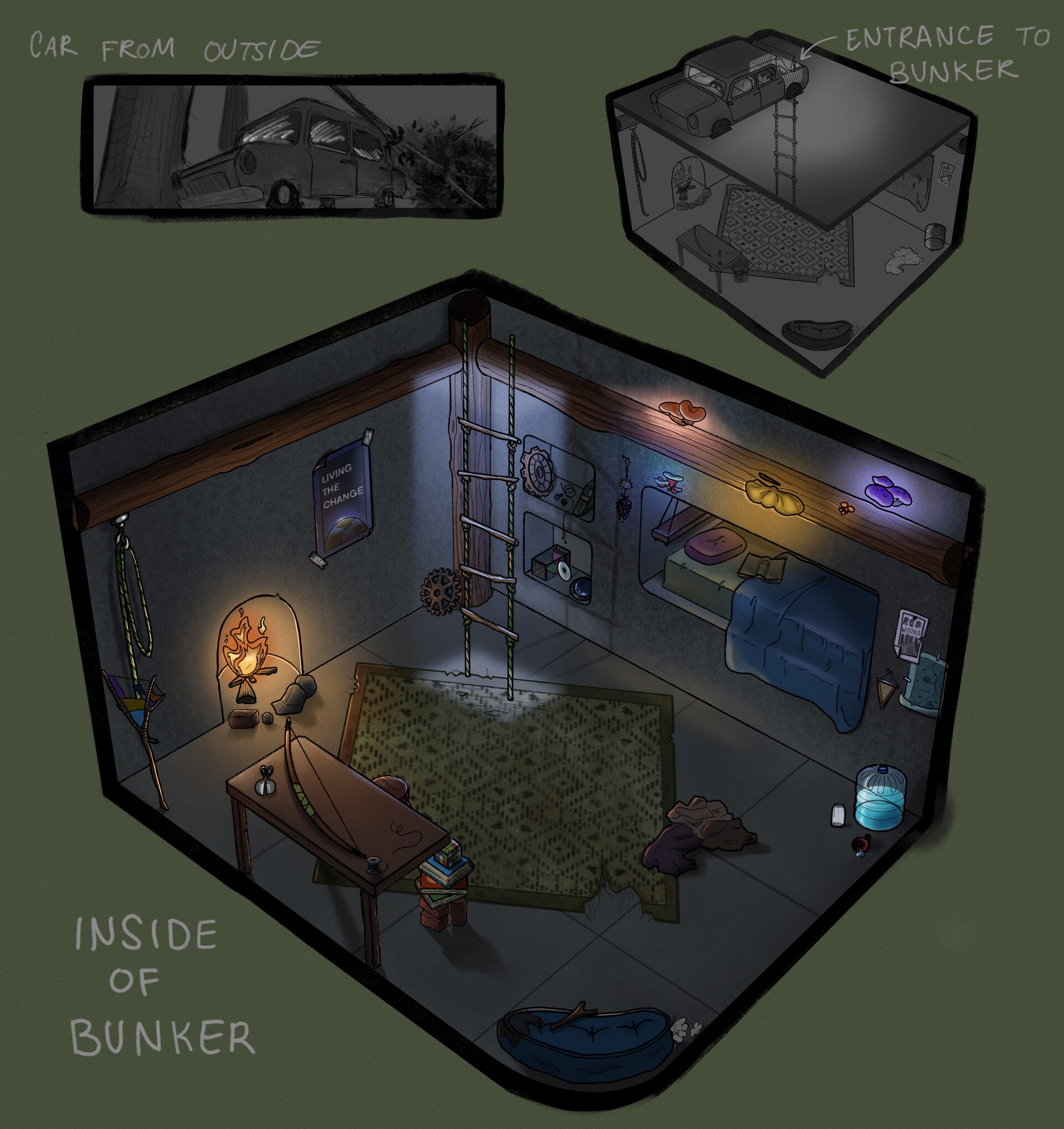 ArtStation - Hideout design