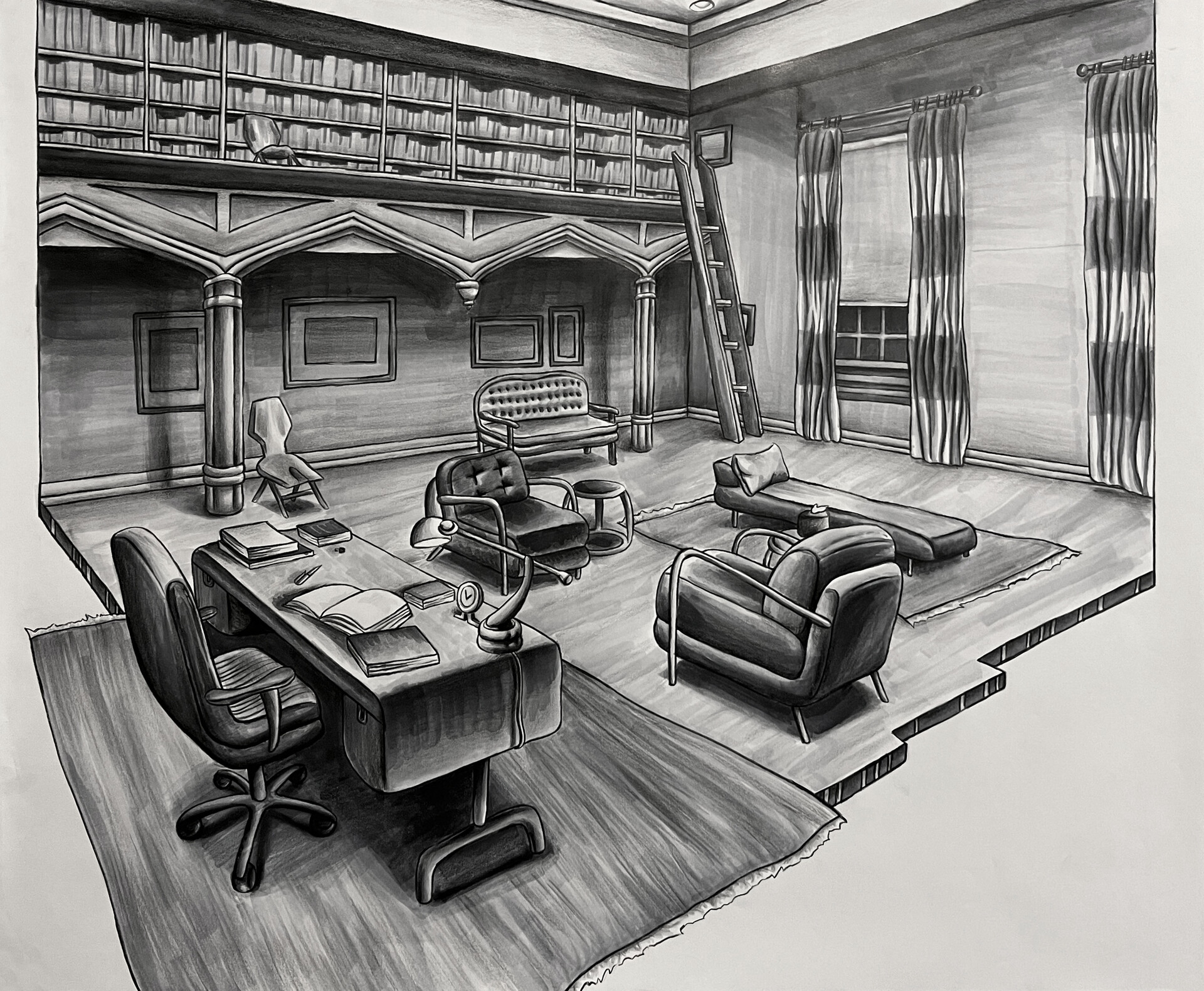 ArtStation - Hannibal's Office (2021)