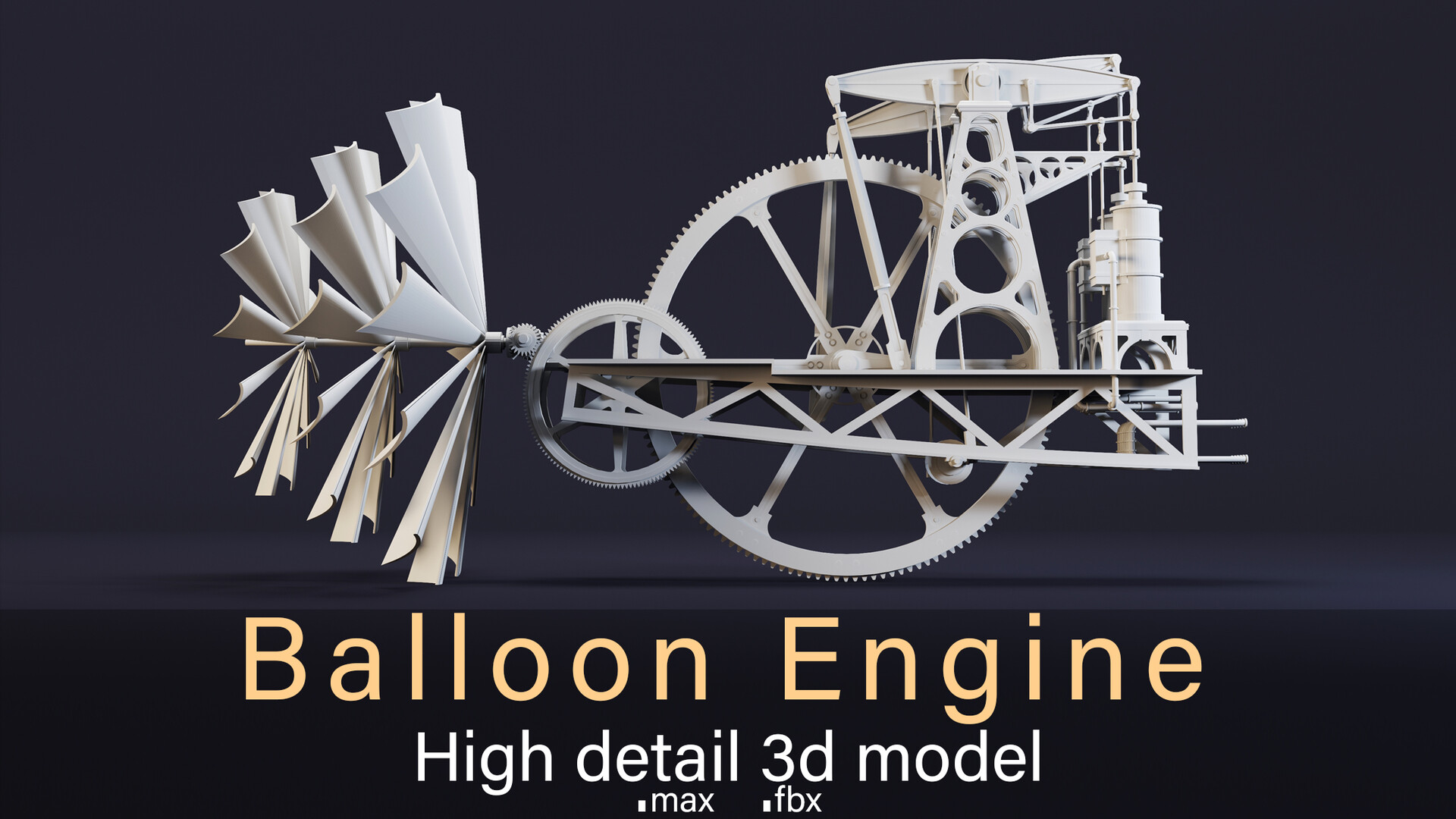 ArtStation - Balloon Engine-High detail 3d model