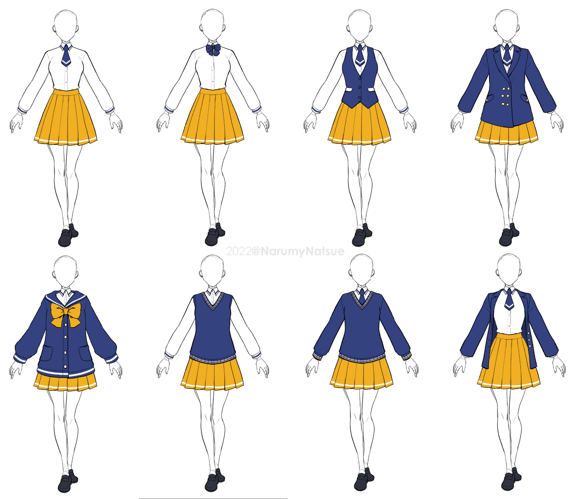 Narumy Natsue - Maho Shojo Bijutsu Senshi - Magical girls CONCEPT ART
