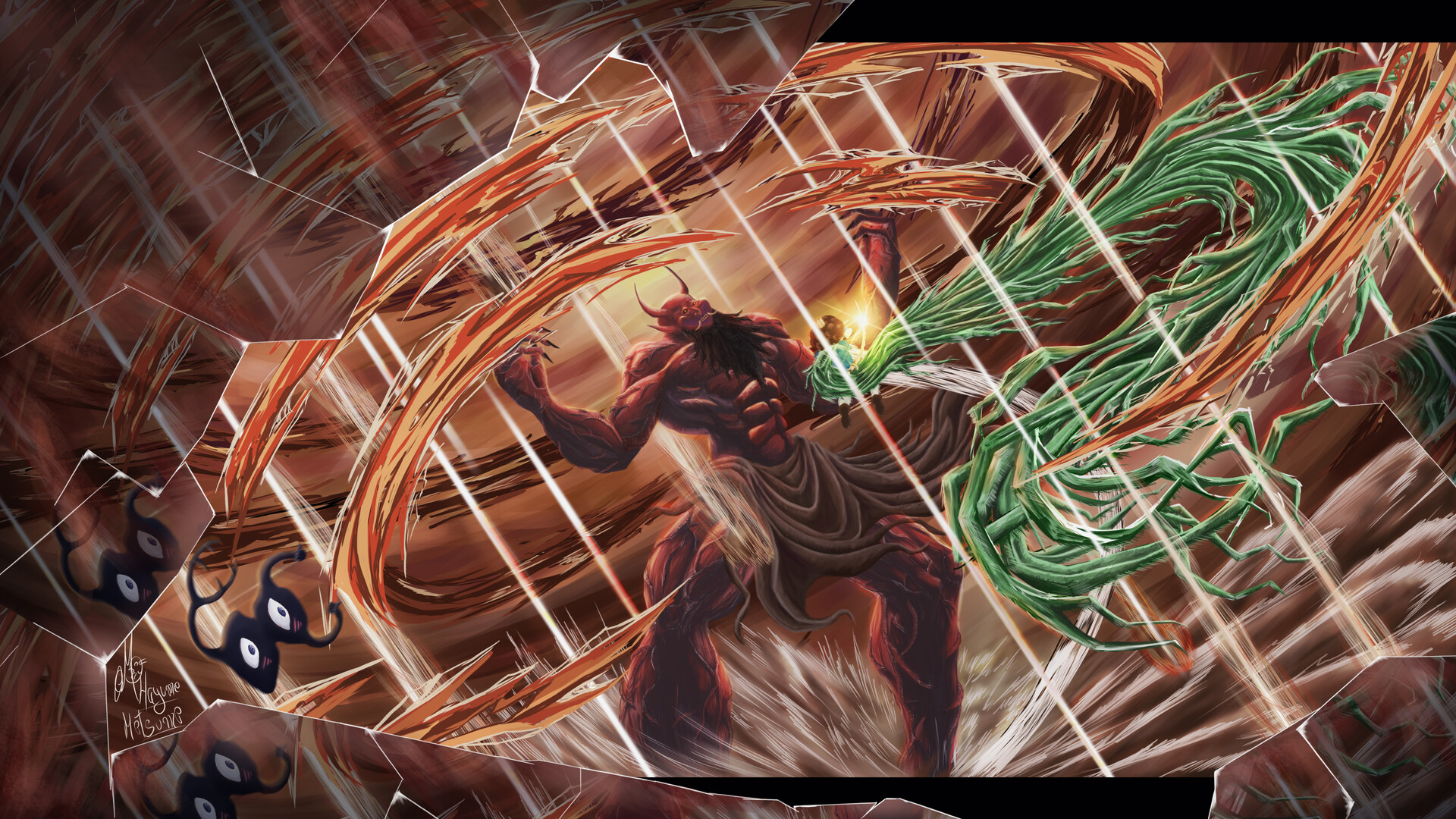 ArtStation - Bojji Vs Demon (Ousama Ranking)