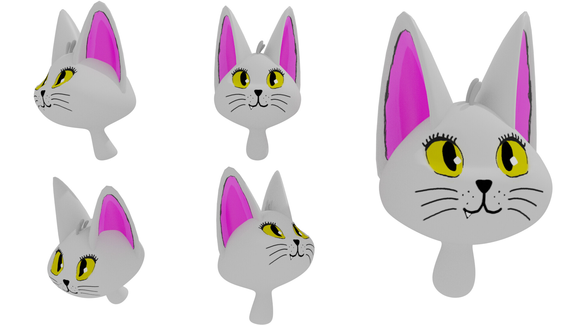 ArtStation - 3d Cat head design