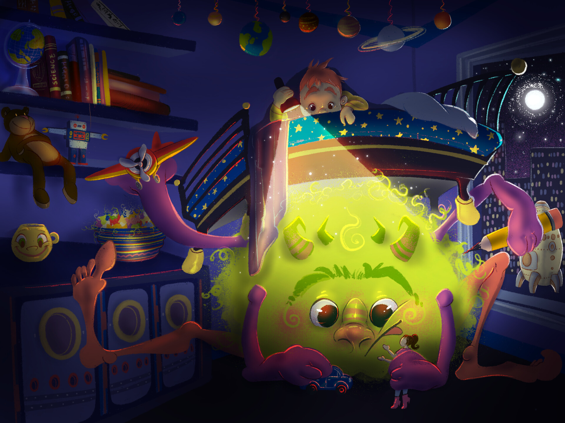 ArtStation - The Monster that Lives Under My Bed