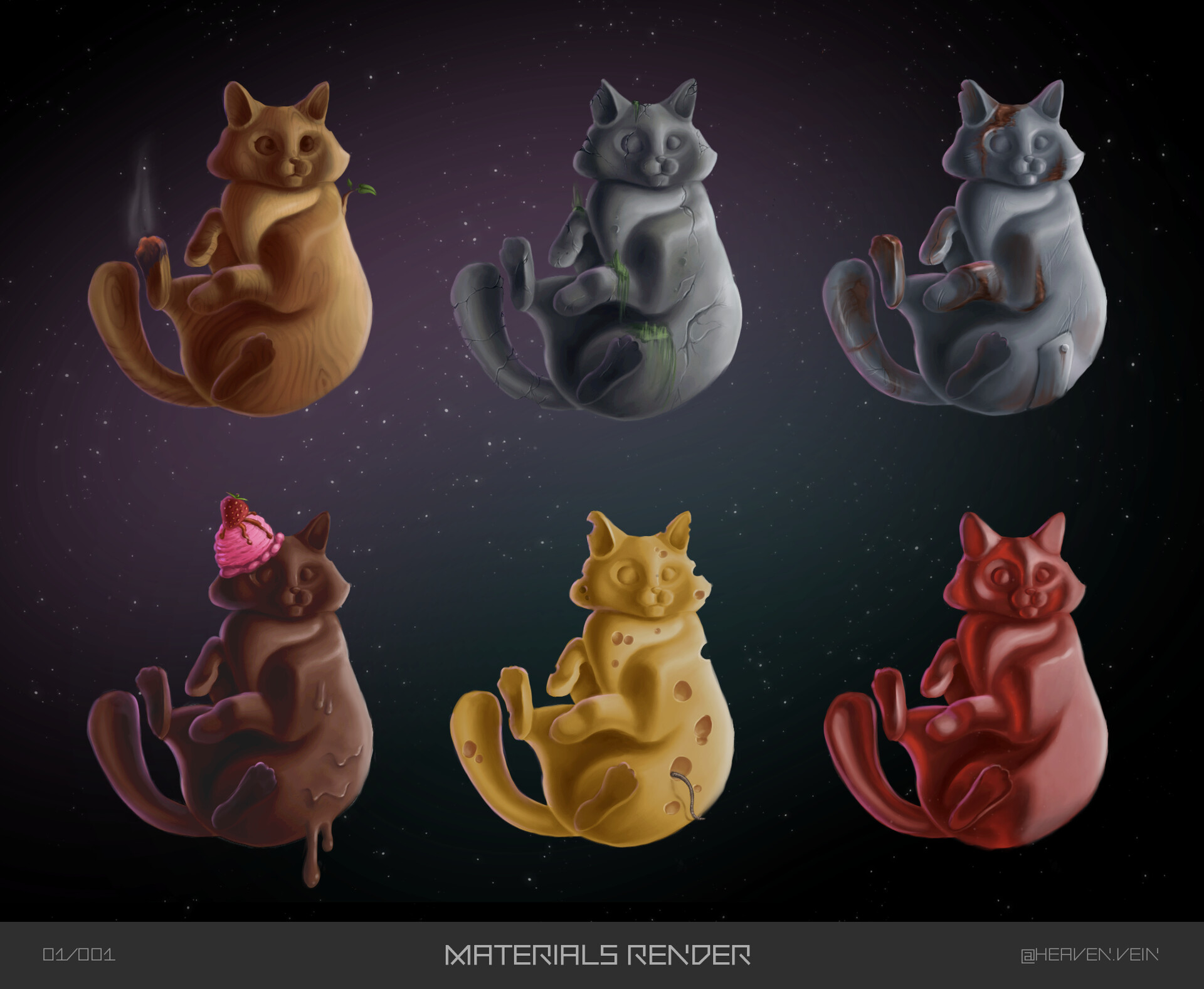 ArtStation - materials render