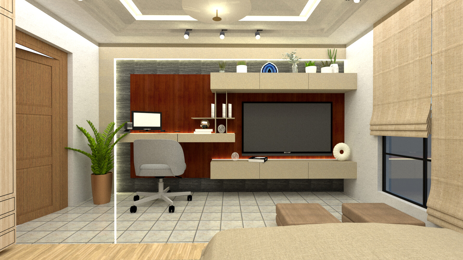 Pernika Singla - MINIMALISTIC BEDROOM + WARDROBE DESIGN