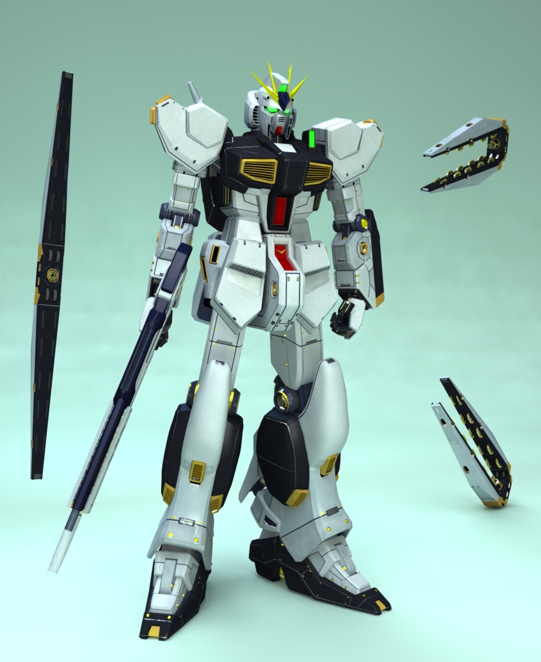 ArtStation - νGundam Production process #10