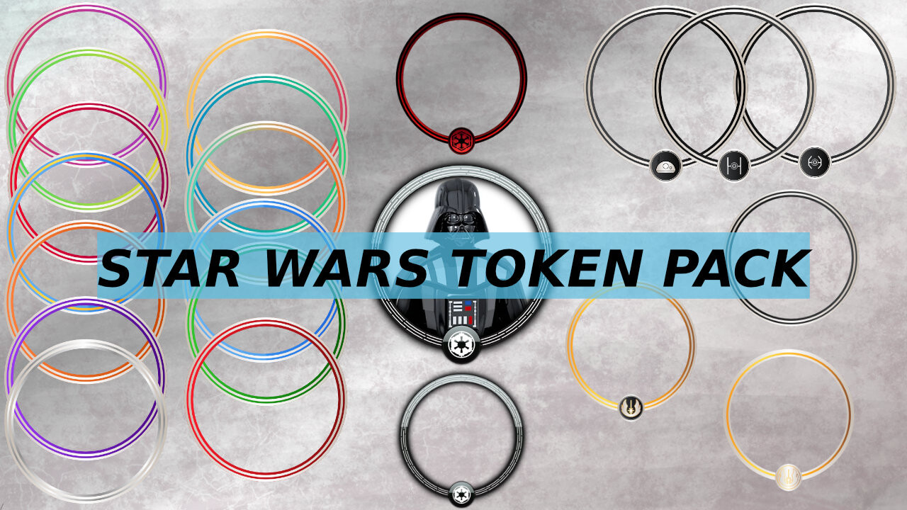 ArtStation - Metal Colored Token Frames - Star Wars Tokens frames