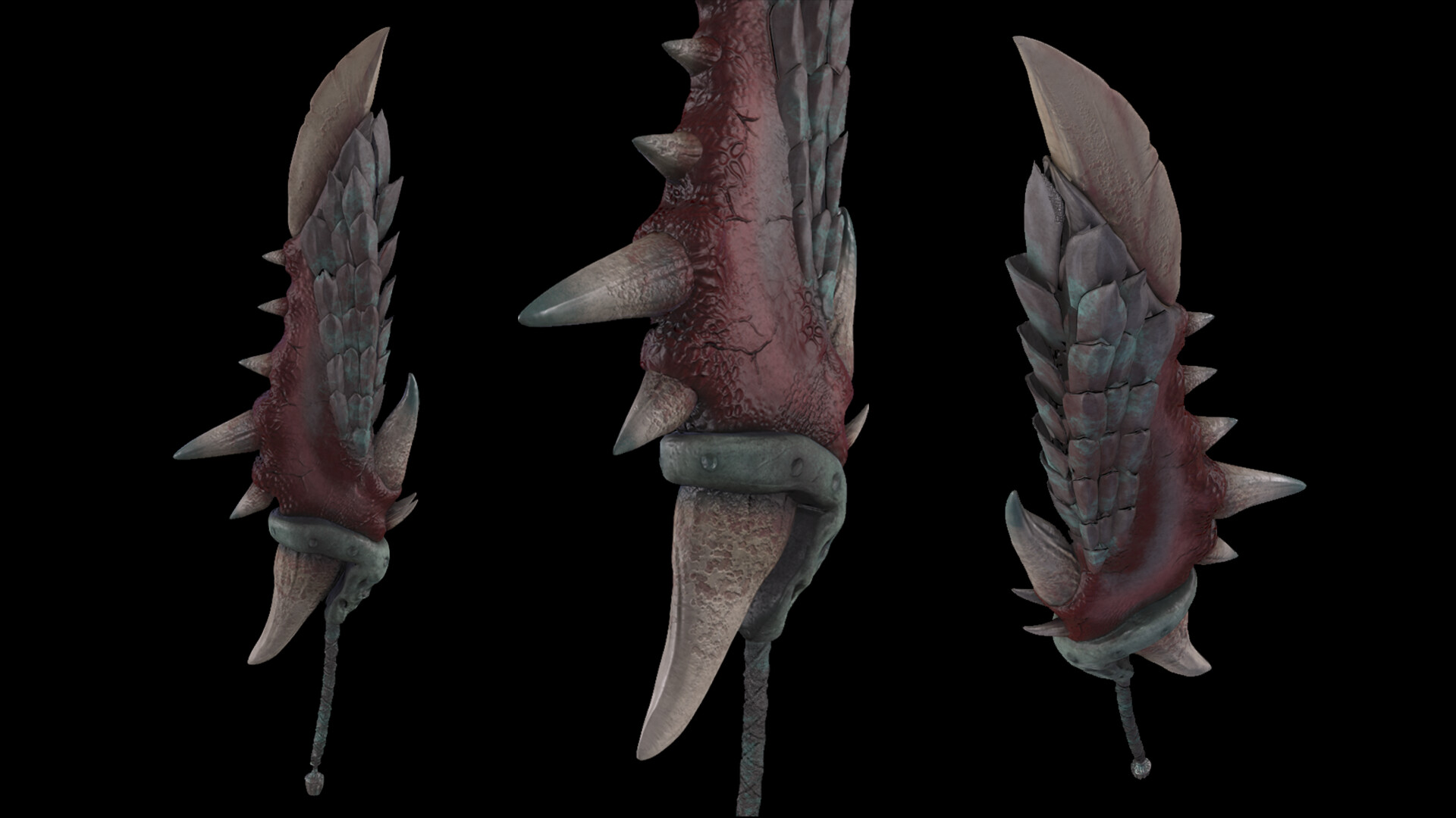 ArtStation - Greatsword of dragon scales