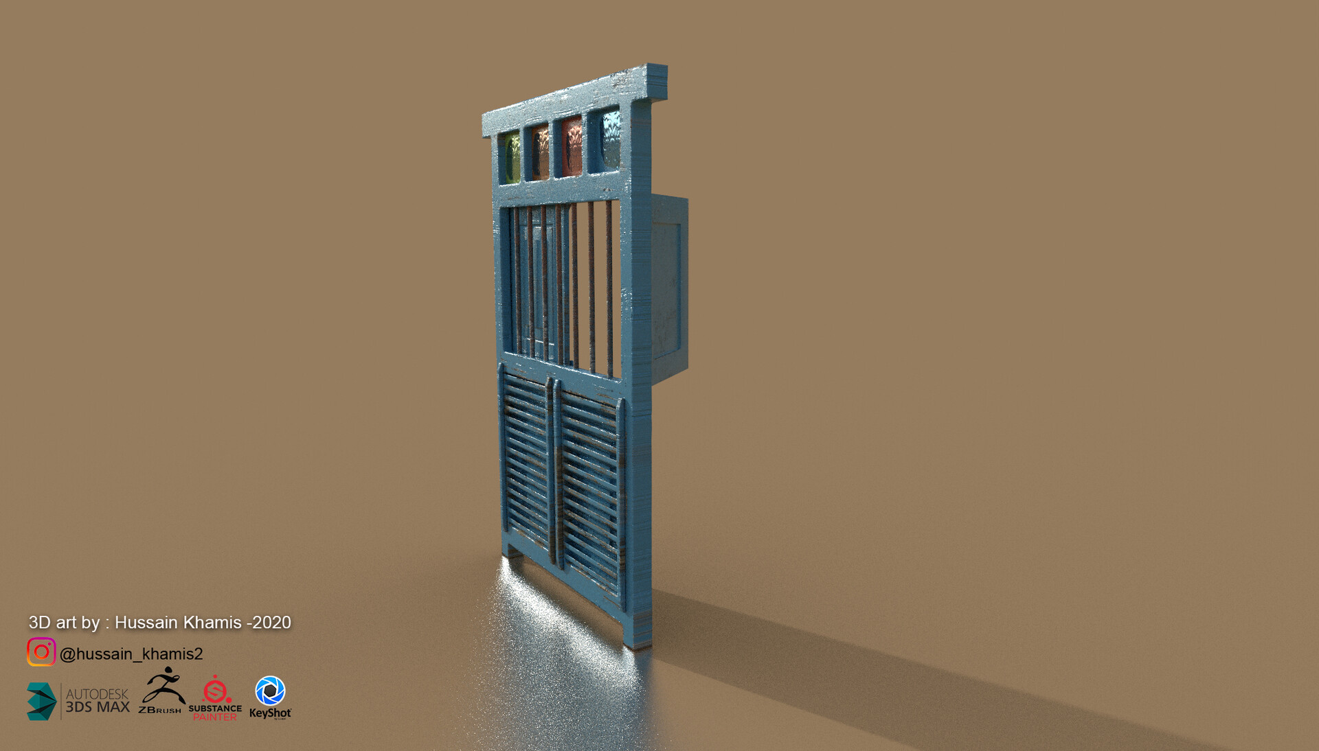 Hussain Khamis - Old Traditional Window (Dareesha) in Bahrain