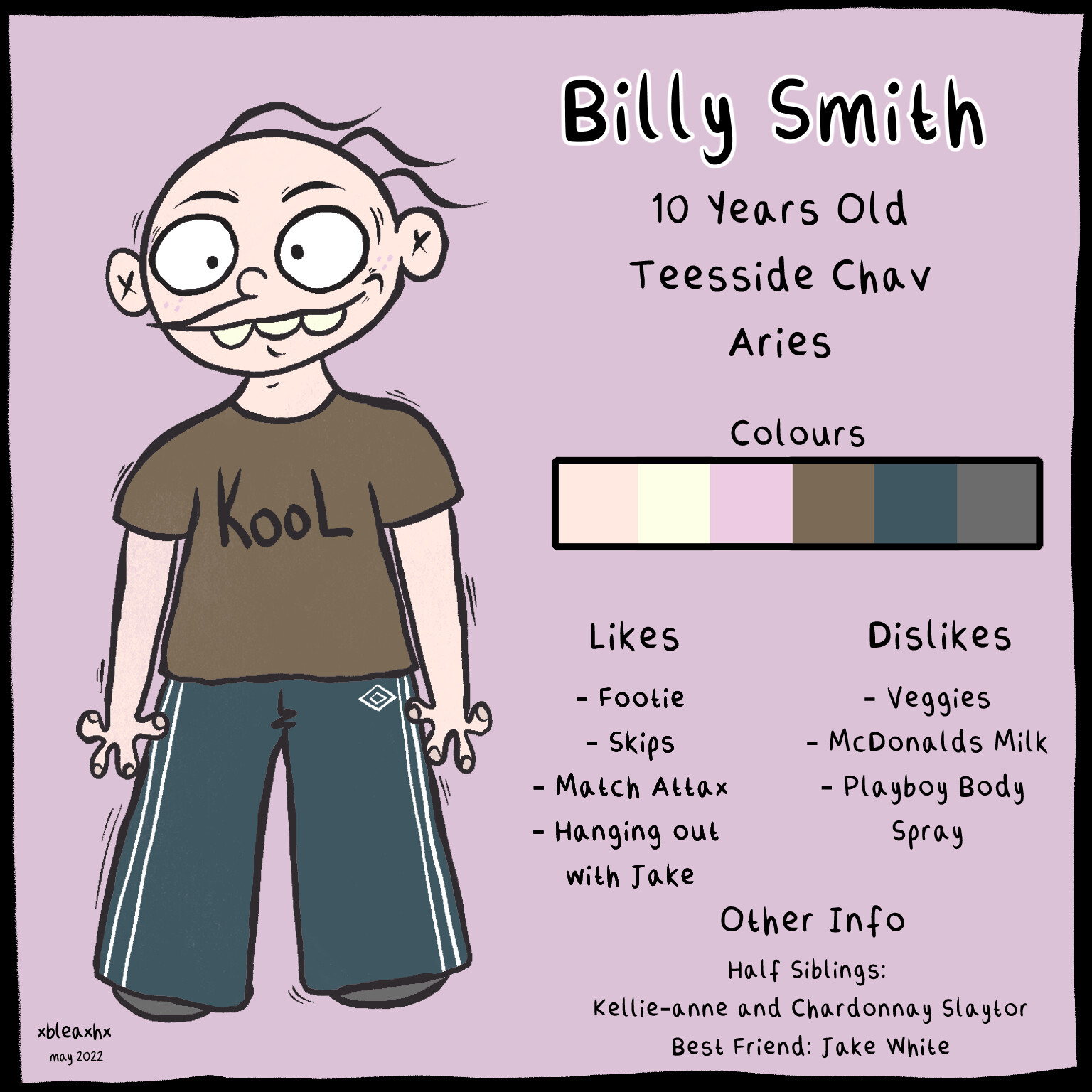 ArtStation - Billy Smith - Ref Sheet [CHARACTER DESIGN]