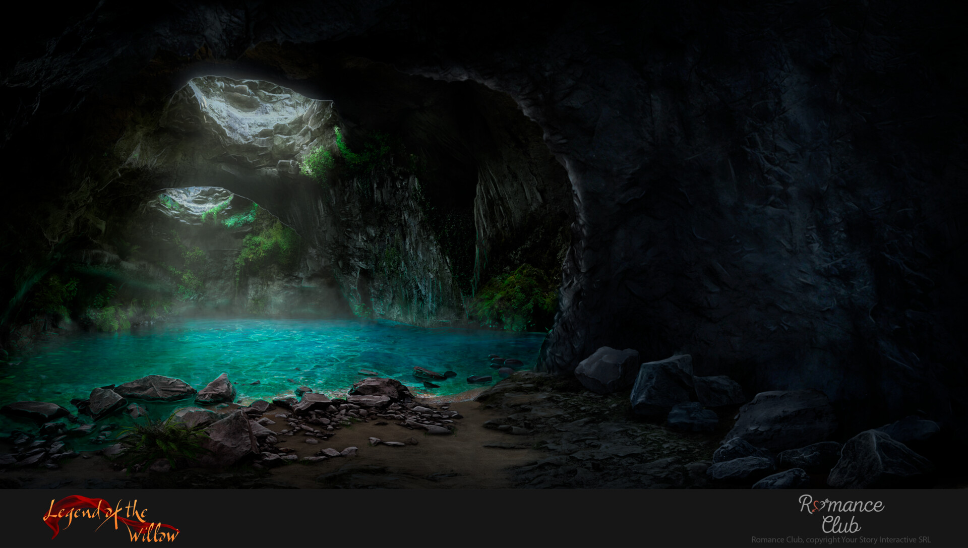 ArtStation - In the cave, environment art for Romance Club