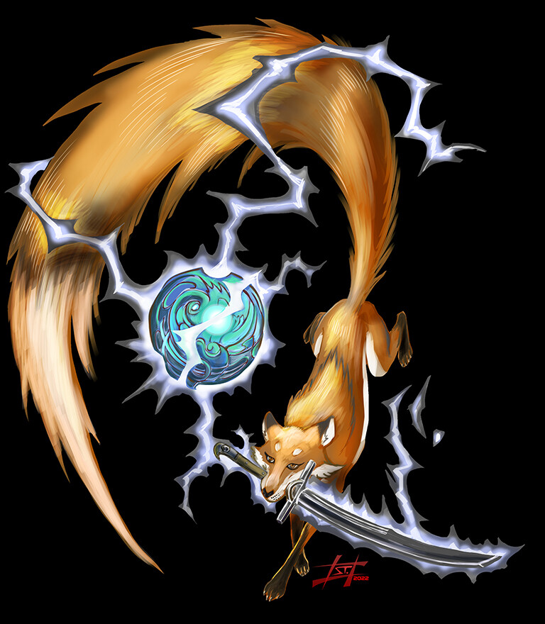 ArtStation - Lightning Fox