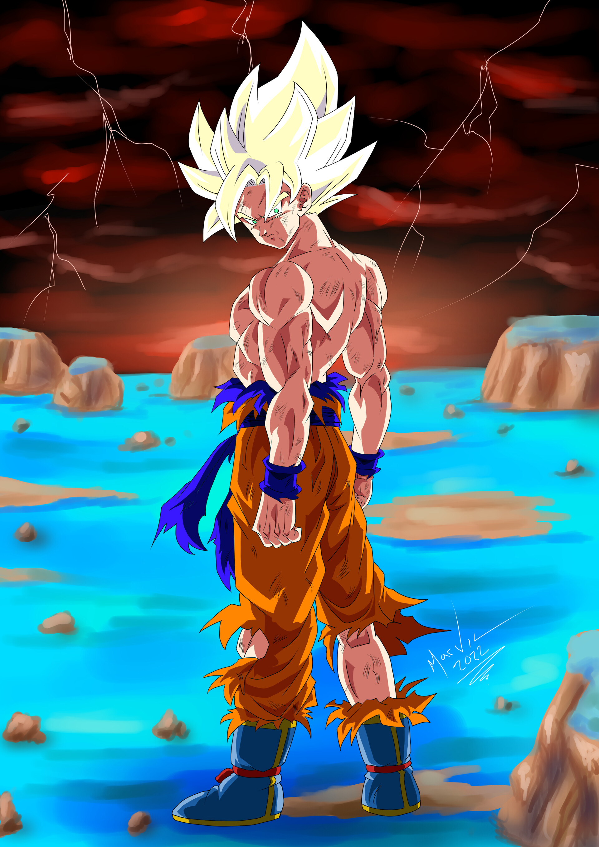 ArtStation - Fanart de Goku