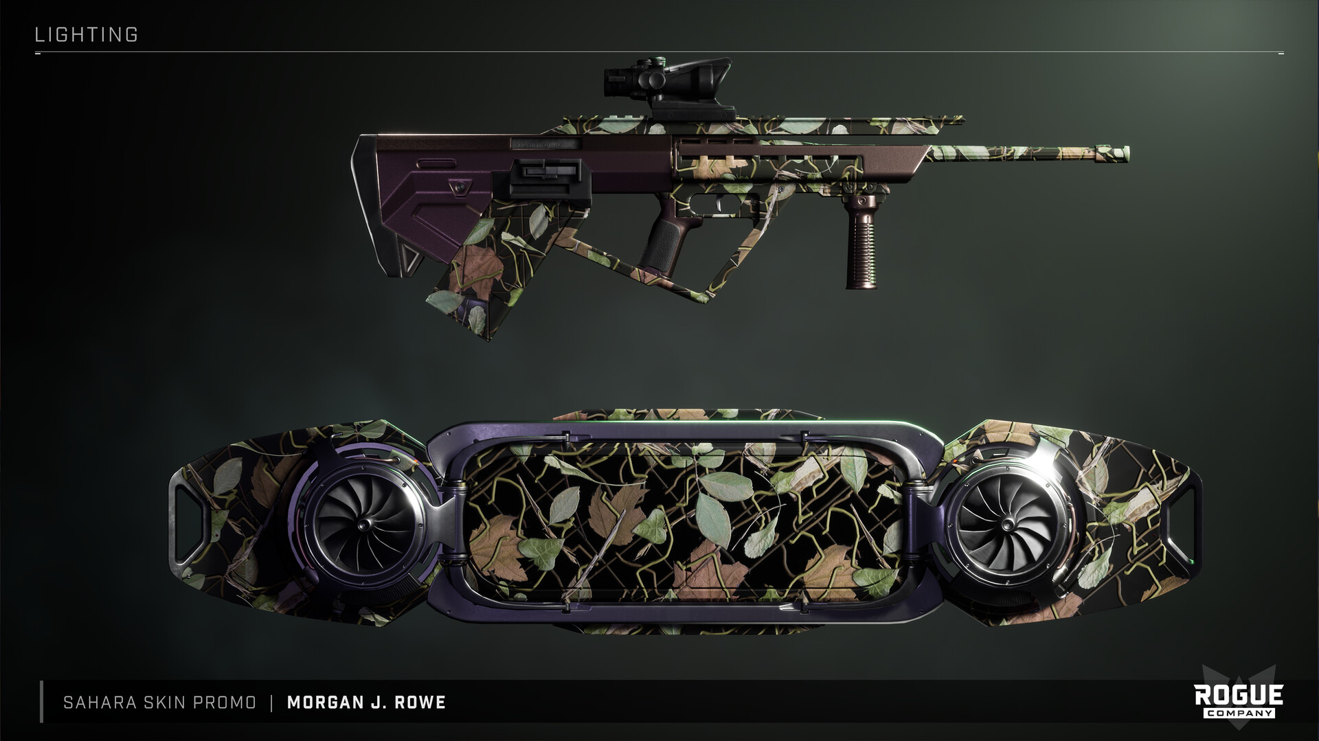 Morgan J. Rowe - Gun Skin Promotional Lighting - Rogue Company