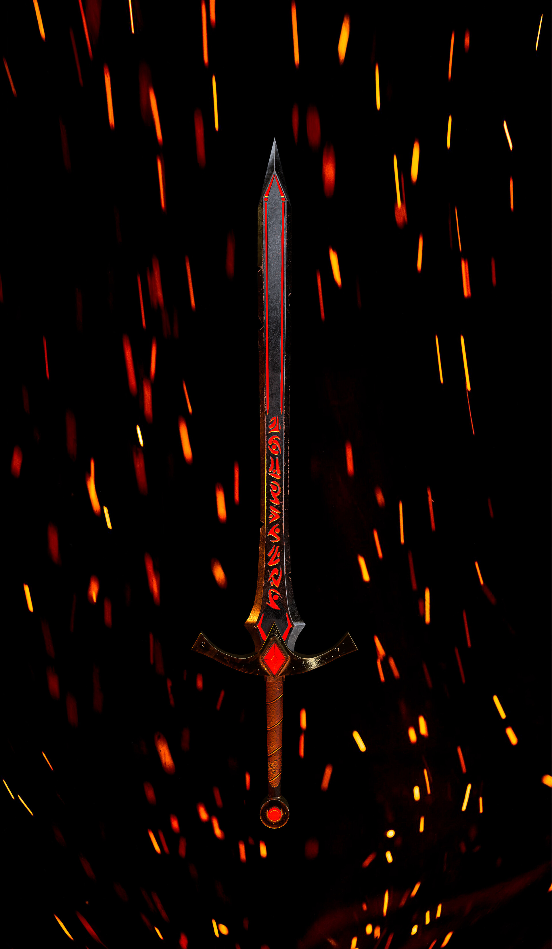 ArtStation - Sword with runes