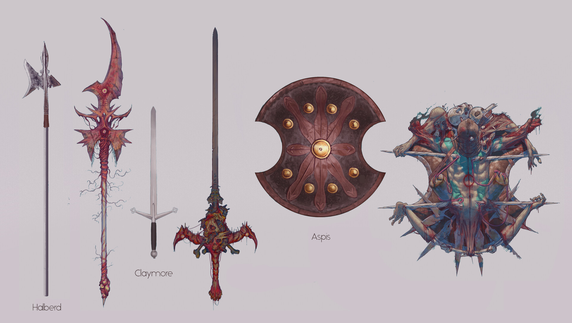 ArtStation - Daemonic Weapons