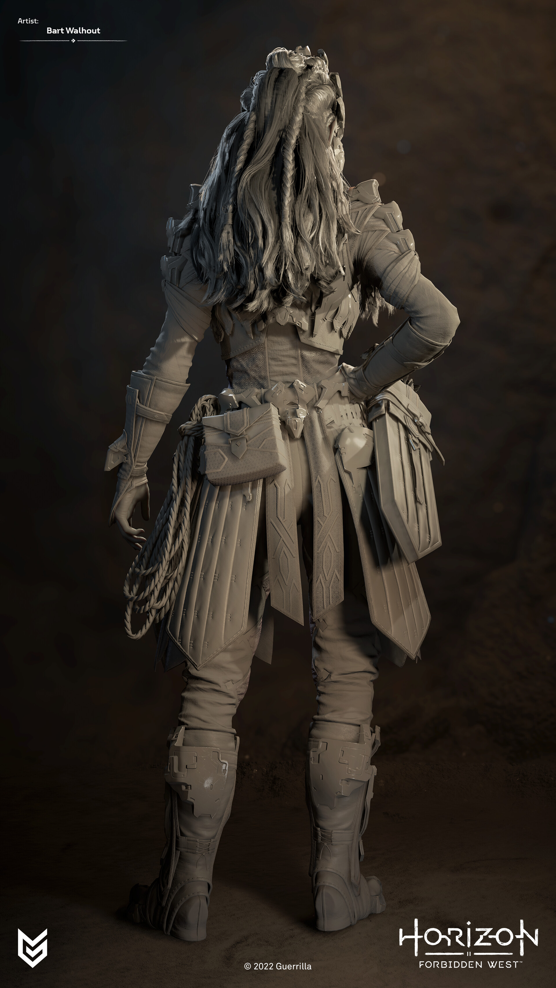 Bart Walhout - Horizon Forbidden West - Aloy Carja Behemoth