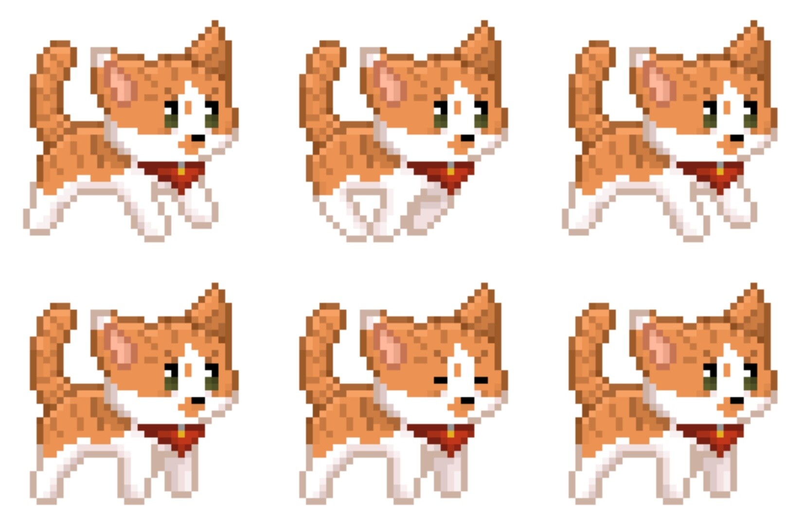 ArtStation - Cat pixel idle + running