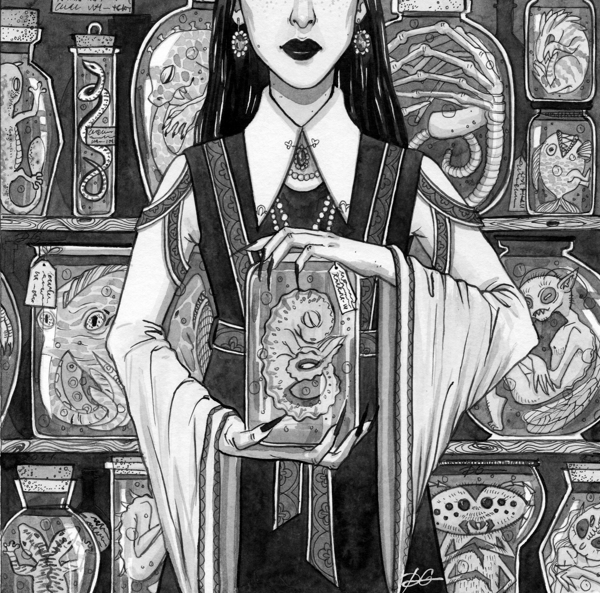 ArtStation - inktober 2021 themes 1-3