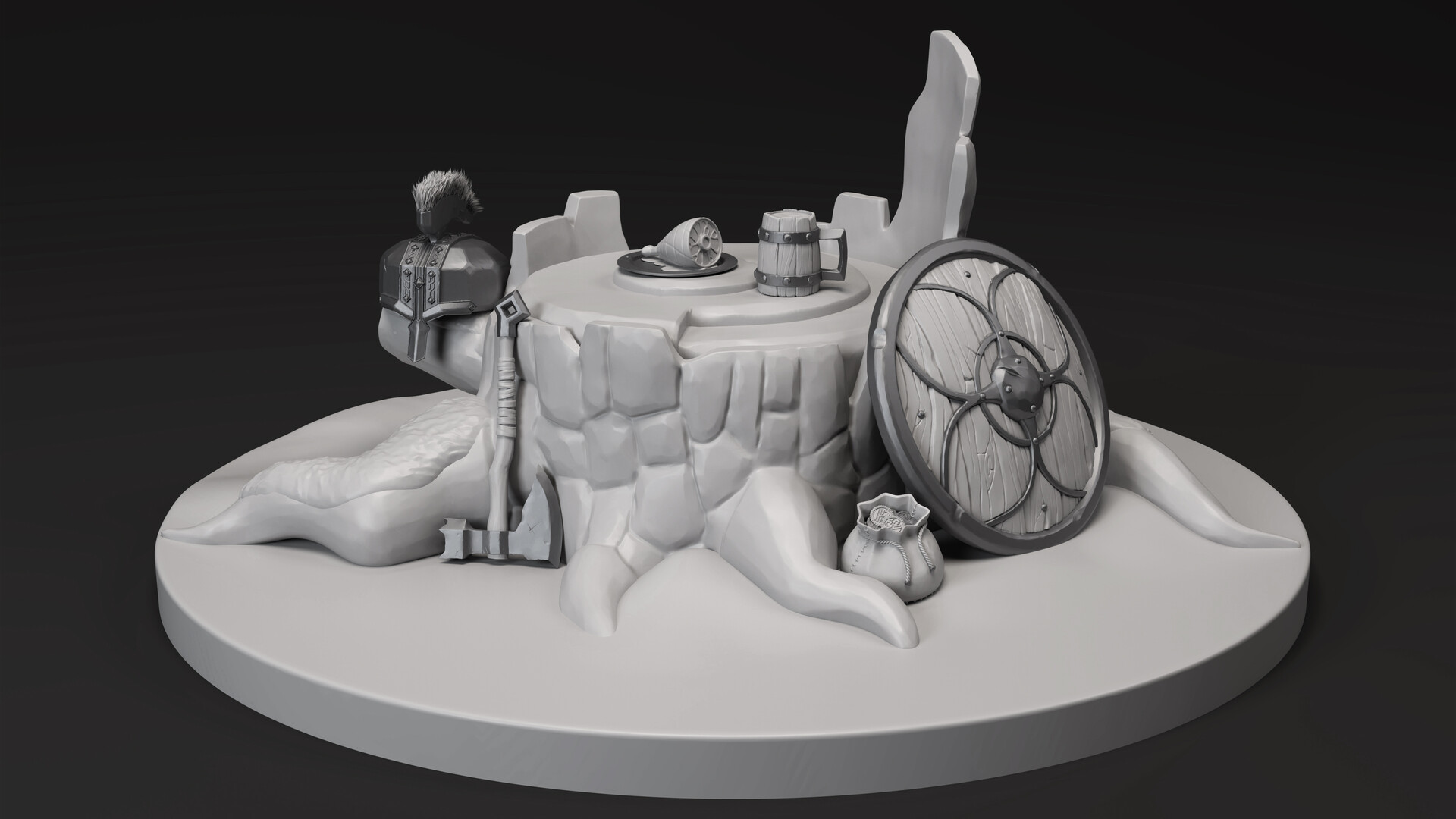 ArtStation - Stylized Sculpted Scene