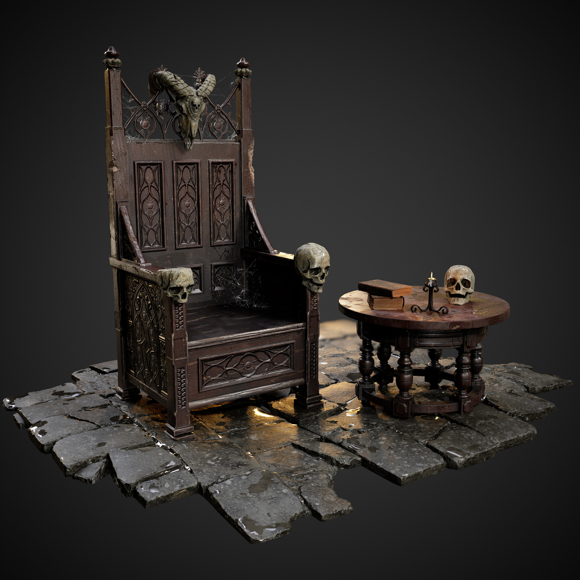 ArtStation - Medieval chair