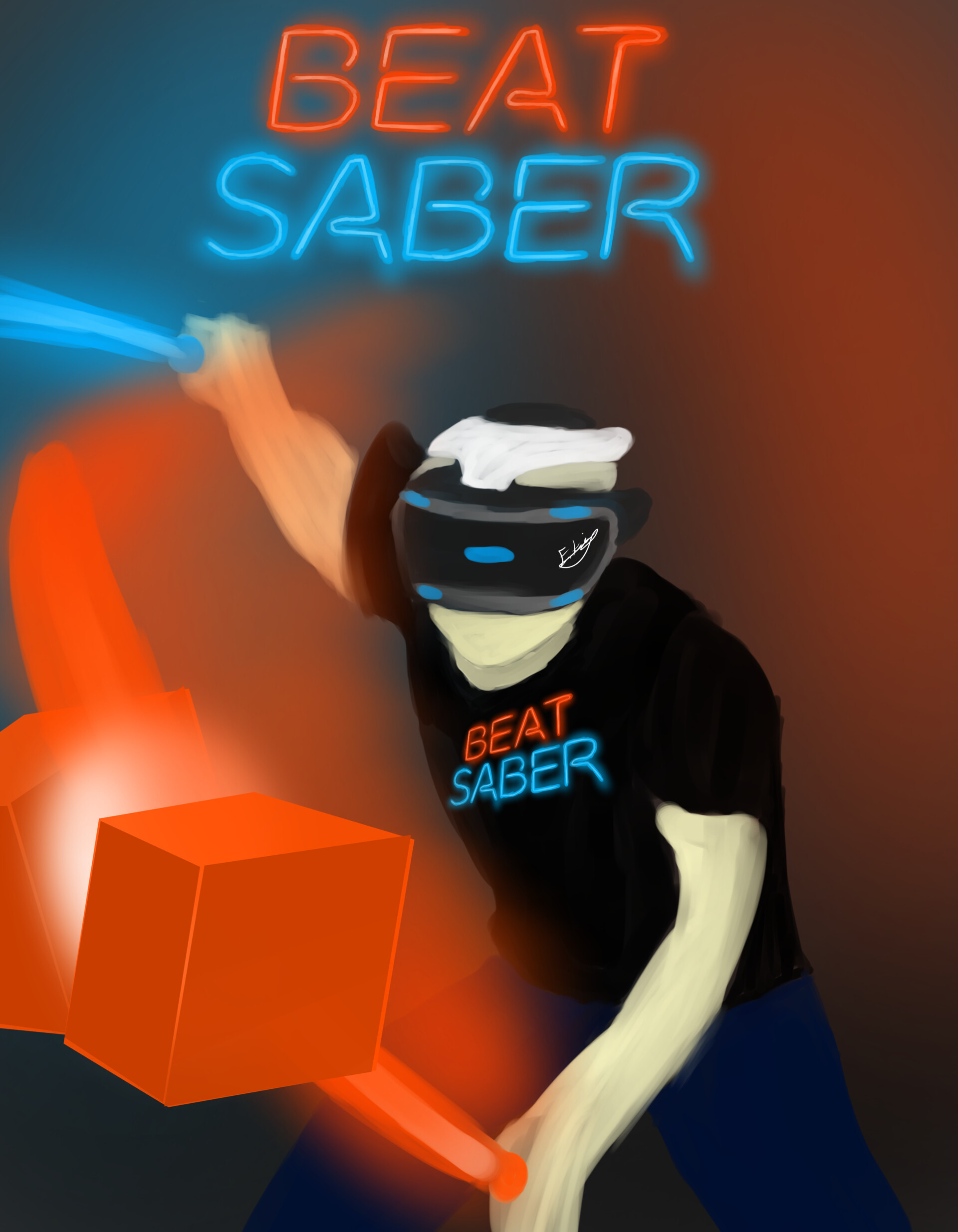 Artstation Beat Saber Fan Art
