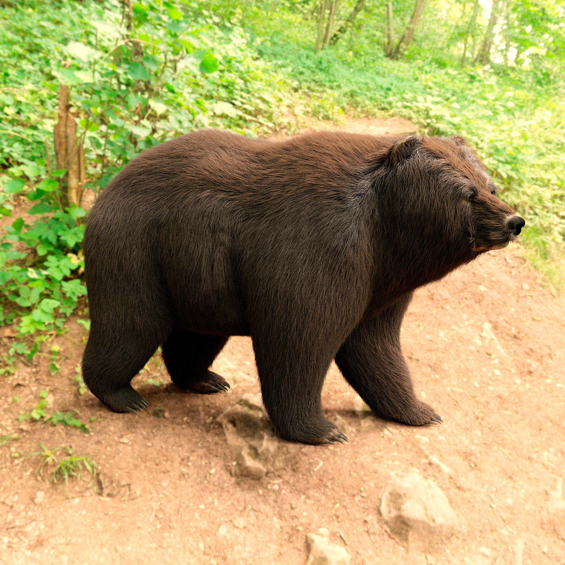 ArtStation - Bear Fur Grooming
