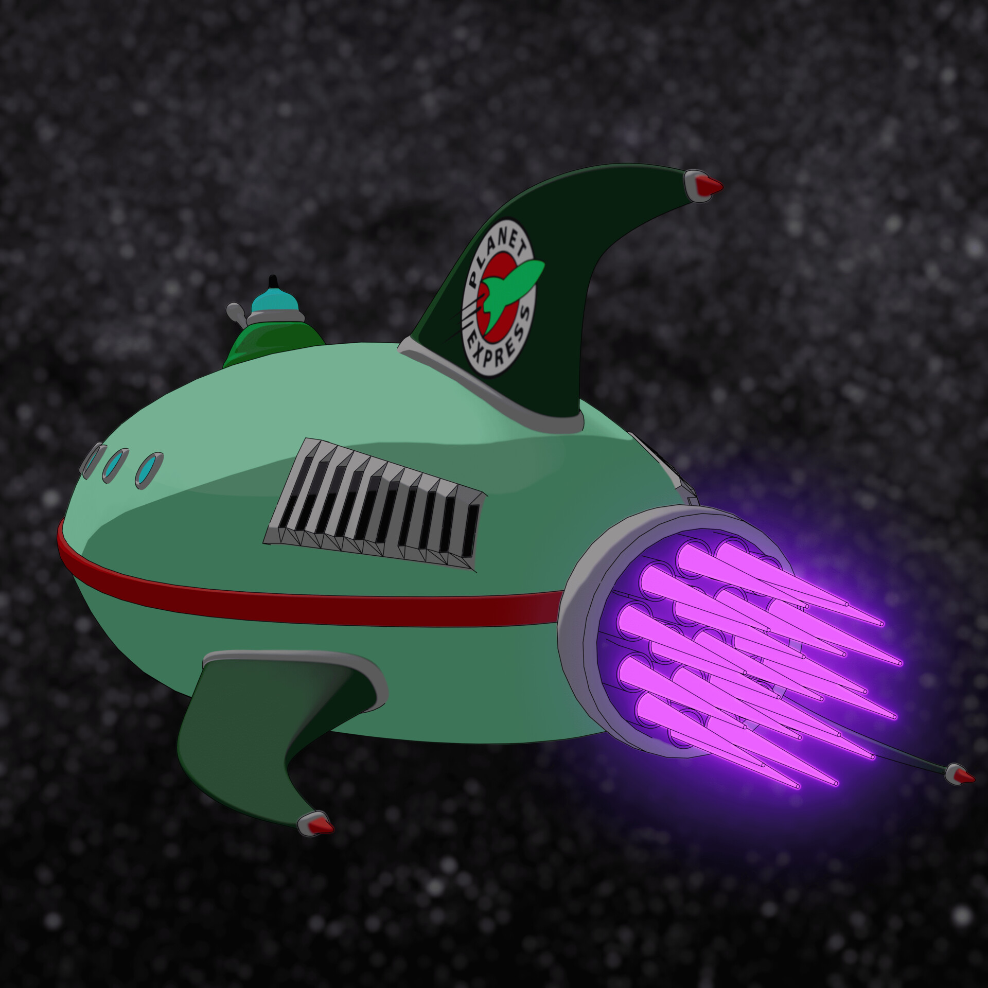 Vinuura_ - Planet Express Ship (Futurama)