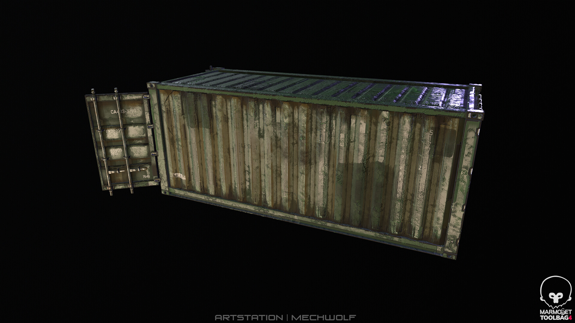 ArtStation - Shipping Container Worn