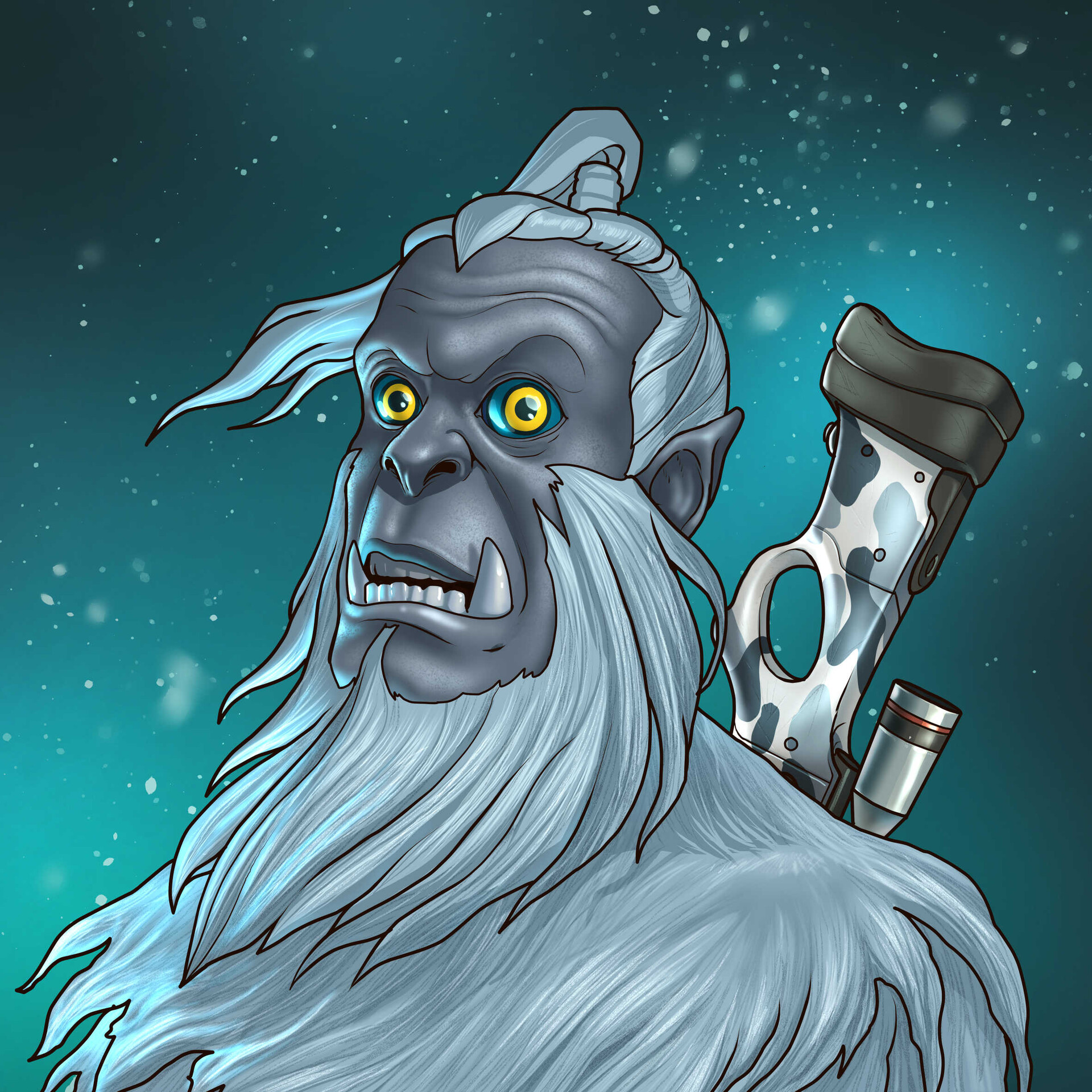 Tommy Thomas Gondrong - 1-1 NFT art project (slepping Sniper)