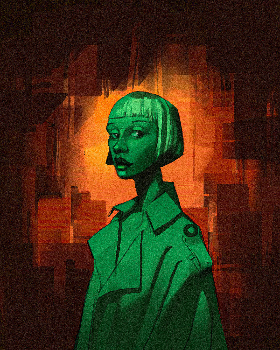 ArtStation - Green lady