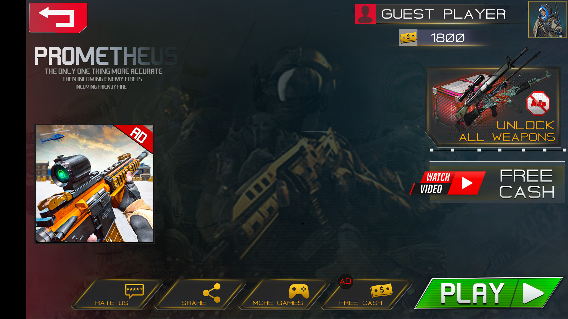 ArtStation - SHOOTING GAME UI