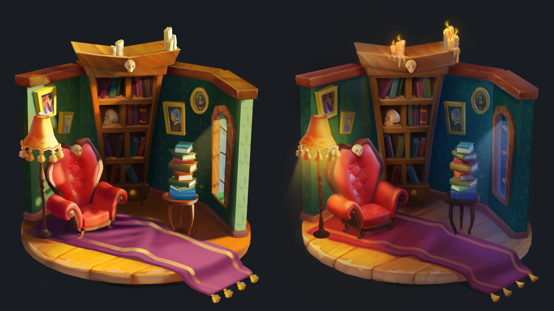 ArtStation - Gothic room 3D